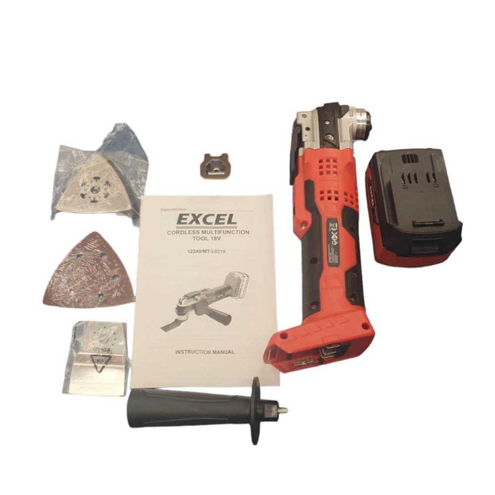 Pre-owned Excel Excel 18v Cordless Multi tool + 5.o ah Battery - Own4Less